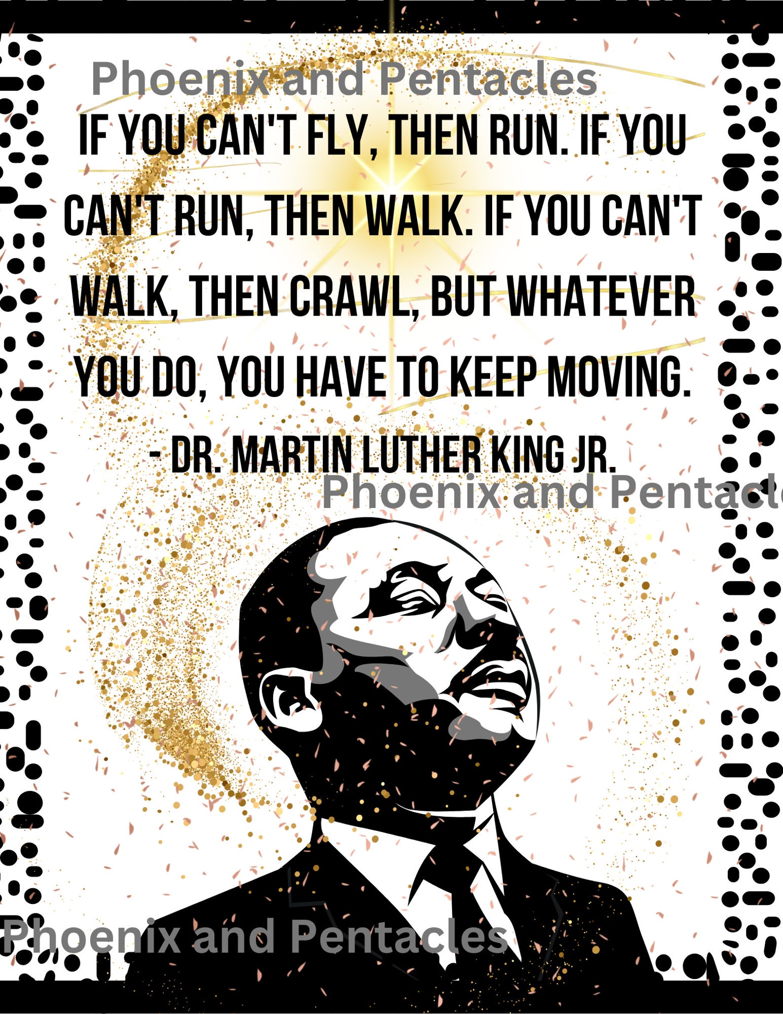 Dr. MLK If You Can't Fly Then Run Quote, Mlk Quotes, PDF Digital ...