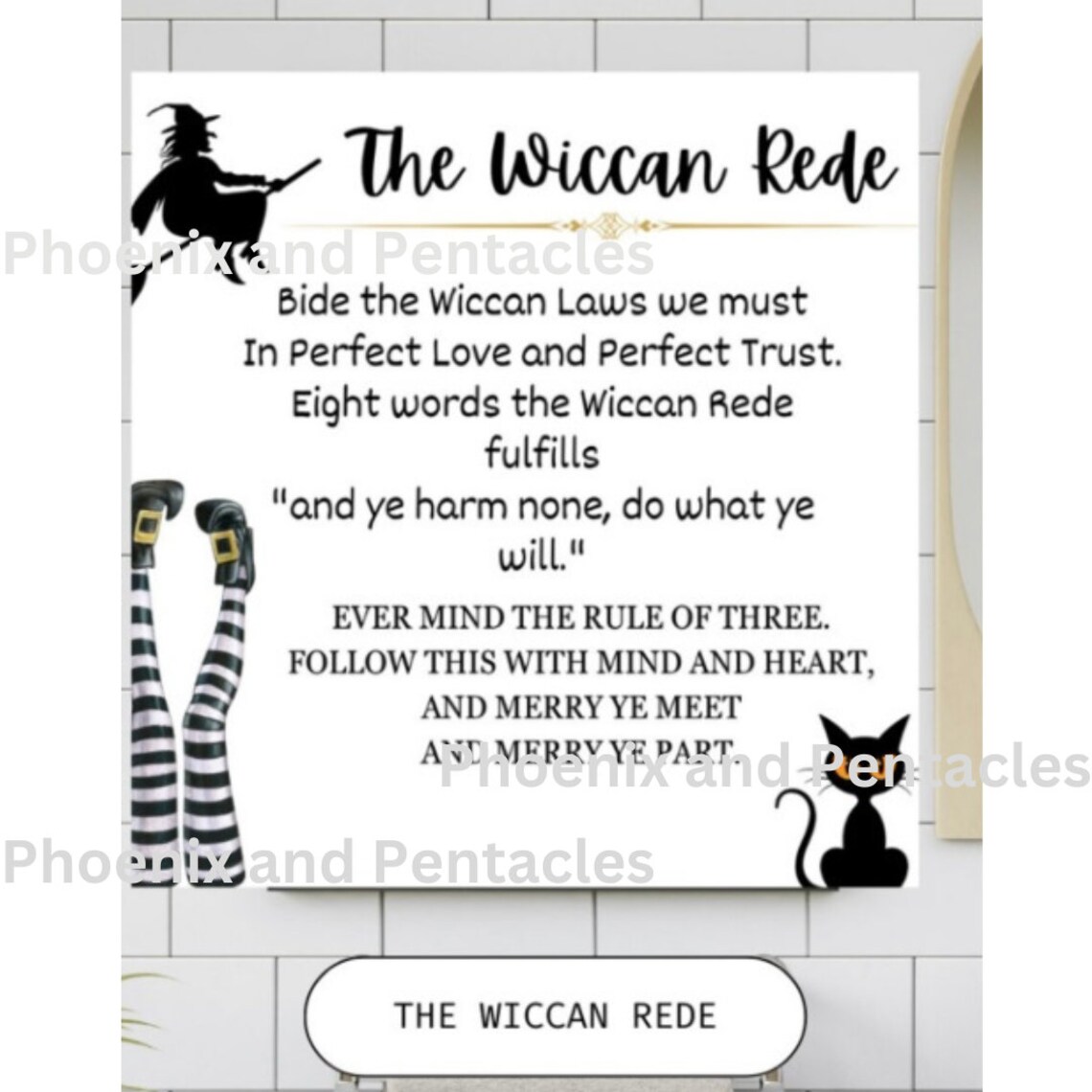 The Wiccan Rede - Short Version: (ONE SHEET 8.5x11 in PDF) - Etsy