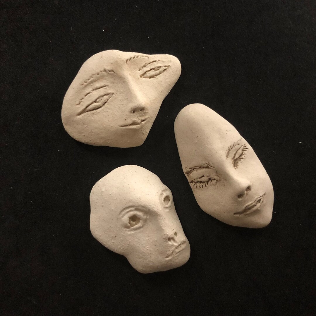 Alien Clay Face Ceramic Doll Face - Etsy