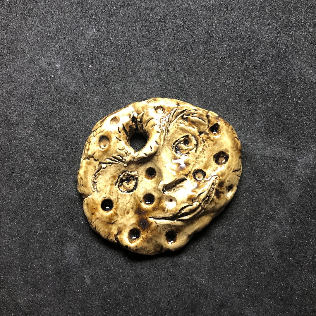 Full Moon Pendant, Handmade Ceramics - Etsy