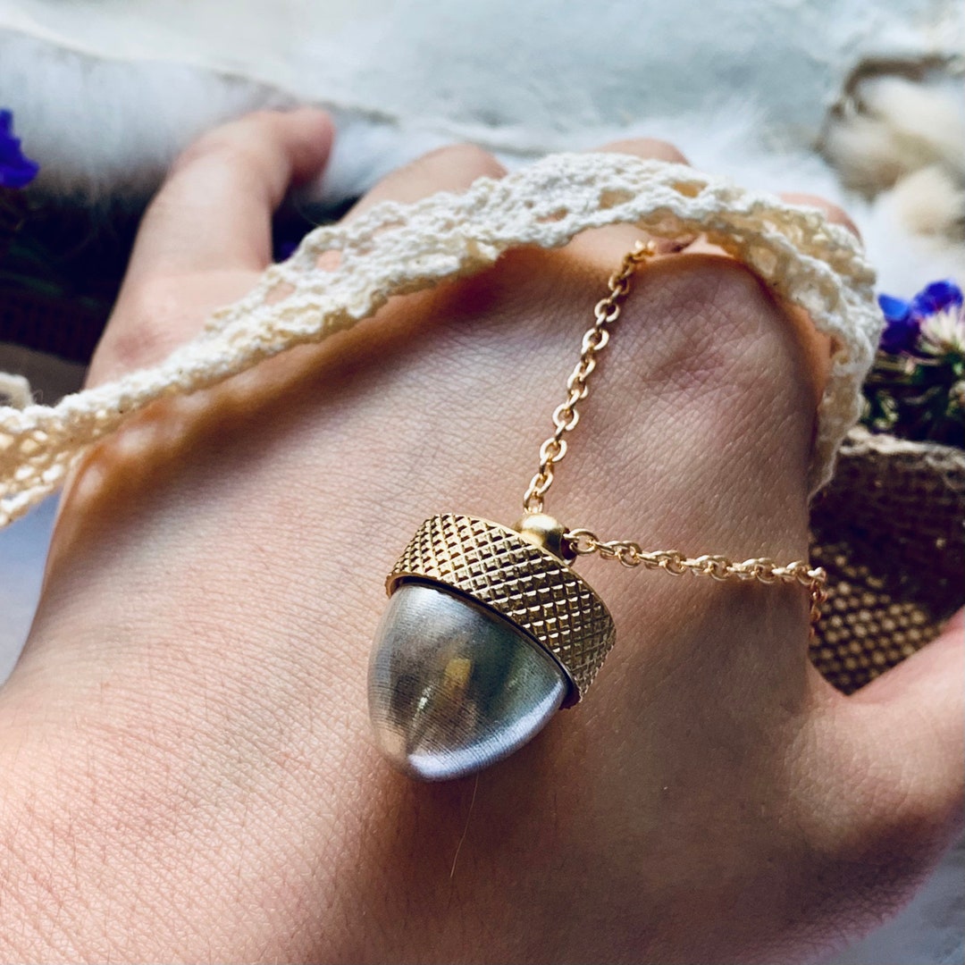 Acorn Locket, Secret Message Locket, Personalised Necklace, Best Friend ...