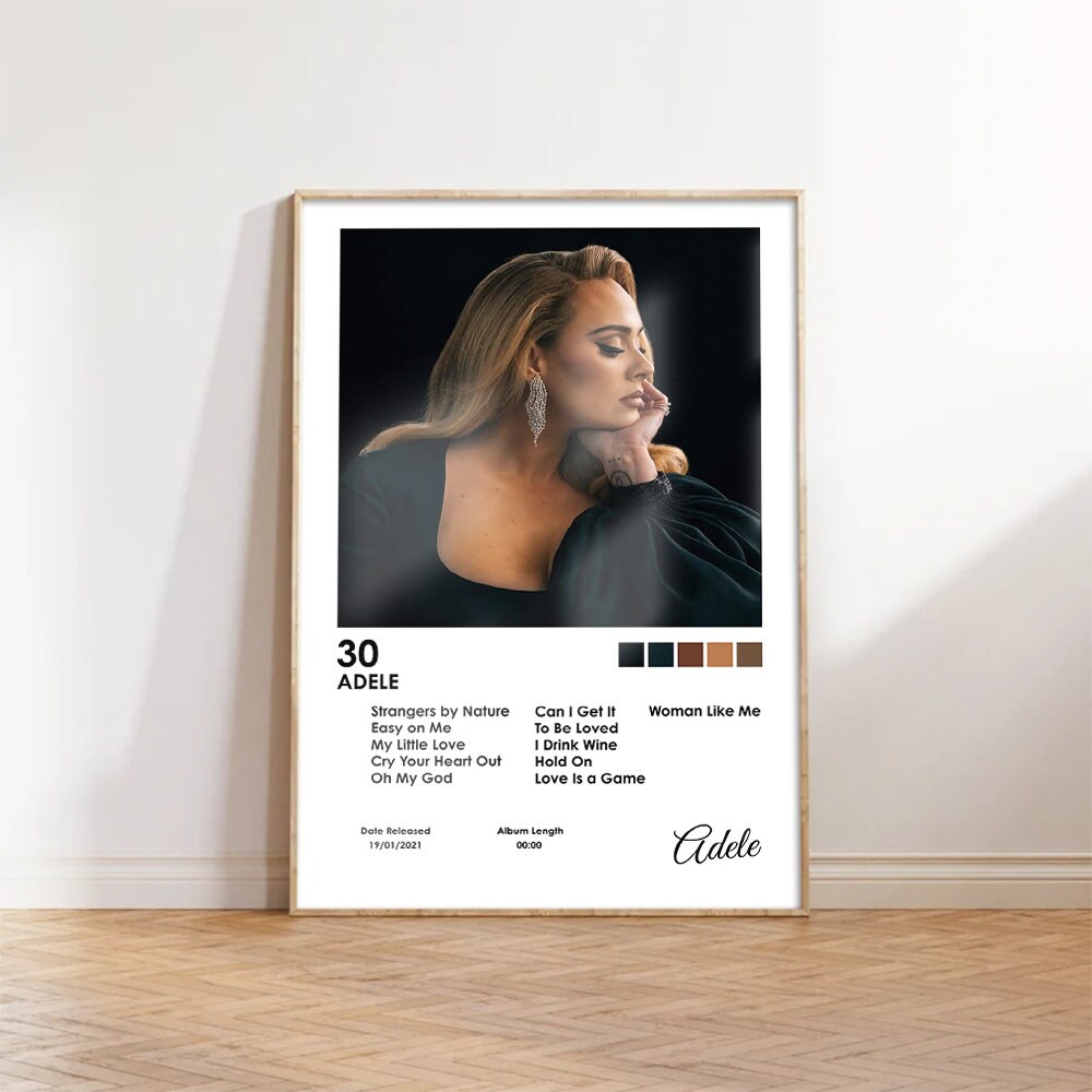 Adele Bundle Set of 3 Album Poster 30 FM Trachlist Poster - Etsy