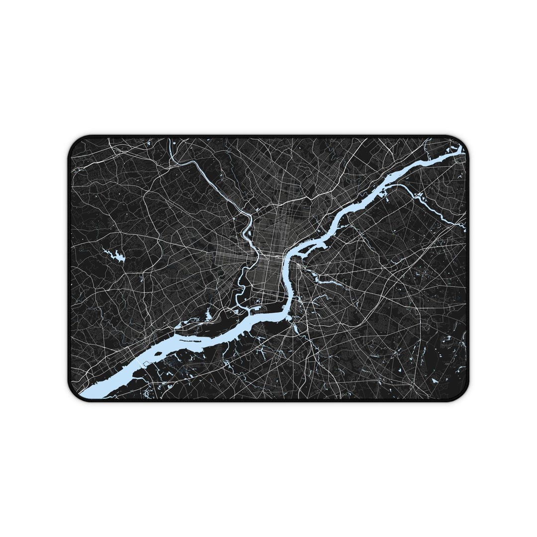 Custom City Desk Mat, City Street Desk Mat, Office Decor, Workspace ...