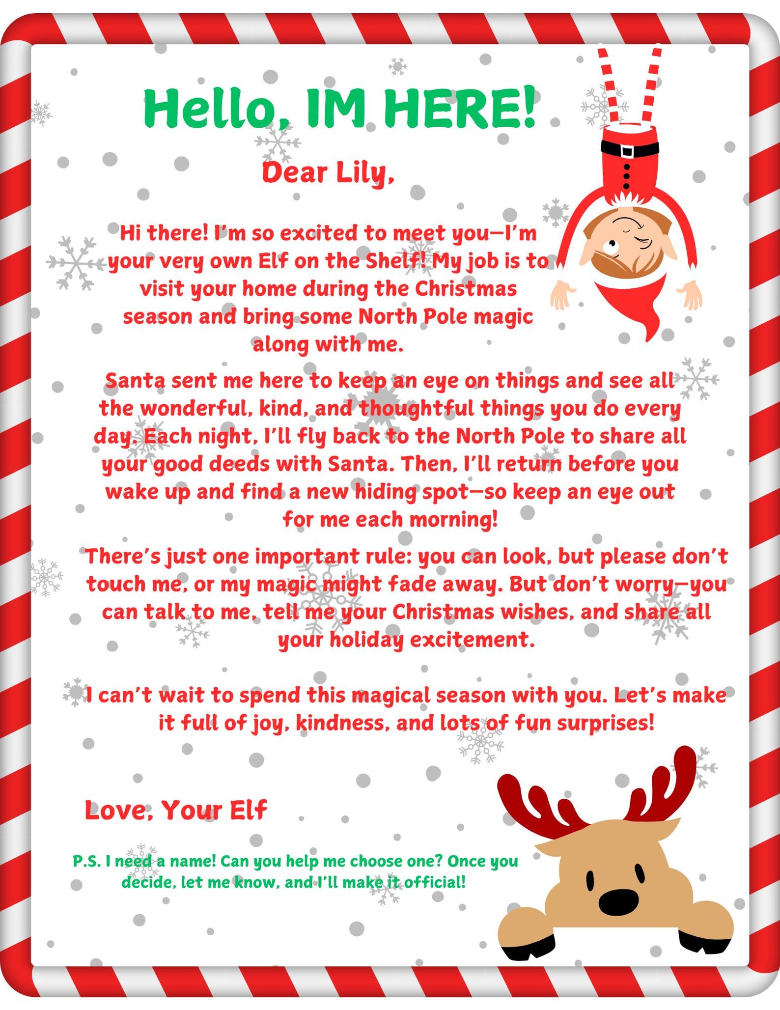 Elf on the Shelf Letter Package - Etsy