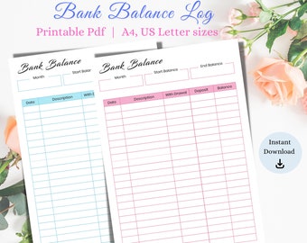 Bank Balance Sheet - Etsy