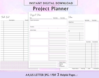 Printable Project to Do List - Etsy