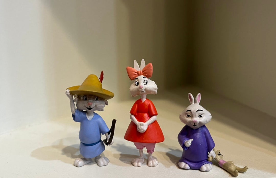Disney Robin Hood Rabbit Kids Set of 3 Custom Figures - Etsy UK