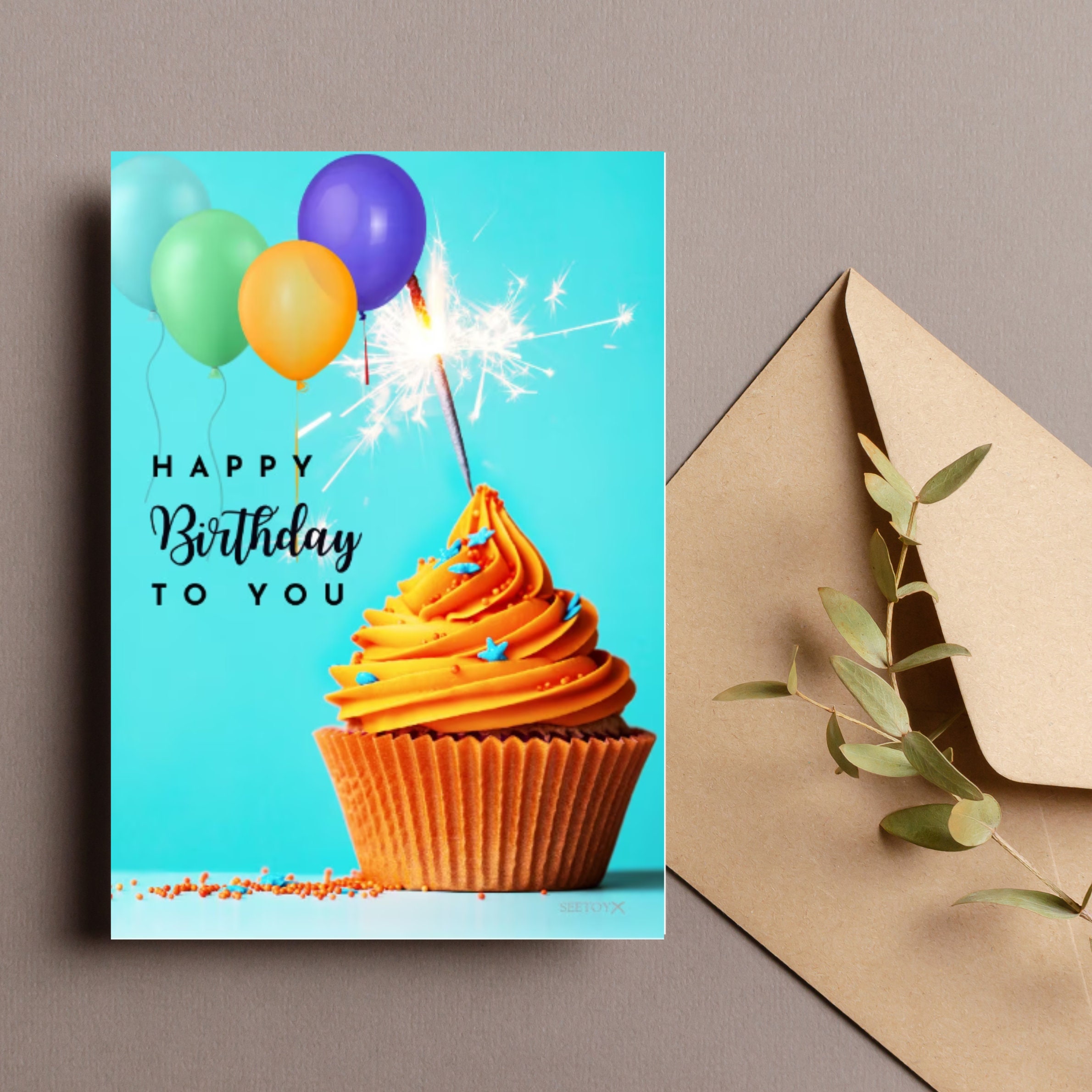Cake Birthday Card Happy Birthday Greetings Card Birthday - Etsy