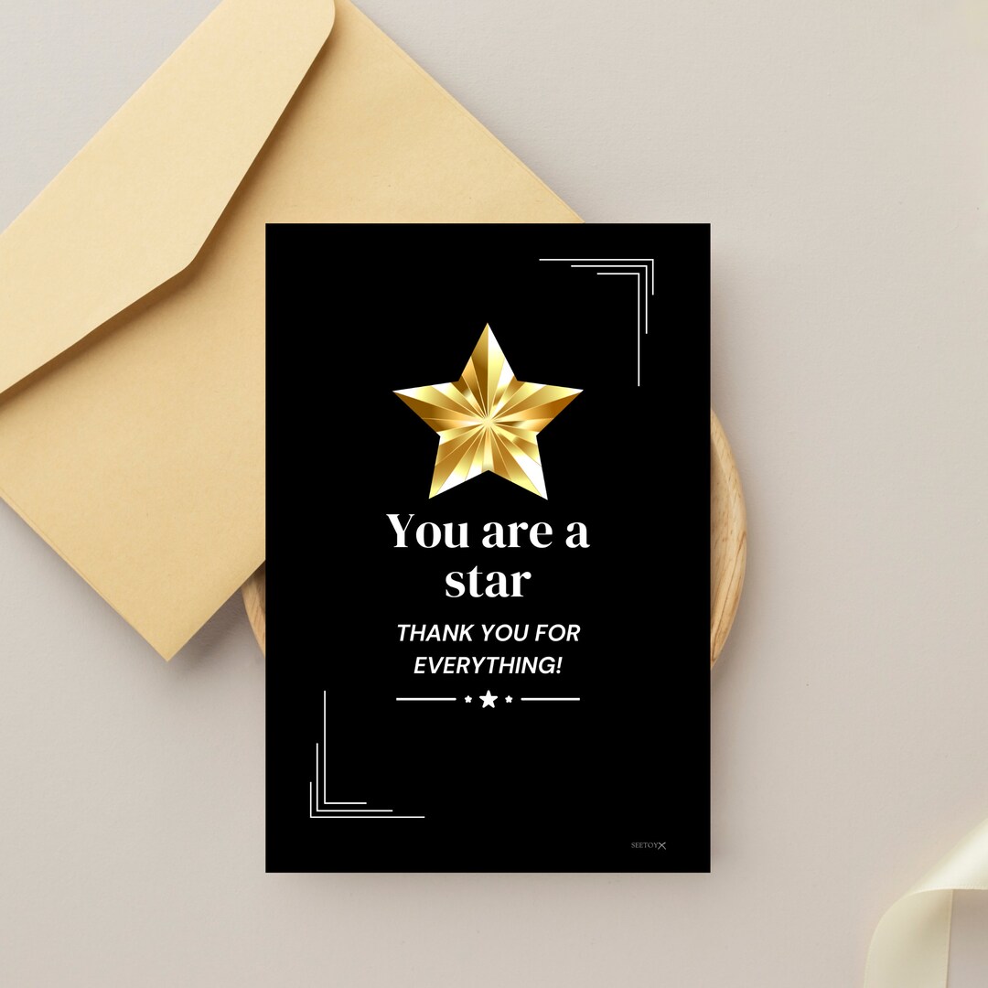 Token Gift, Thank You Card, Thank You Greeting Card, Sorry You Leave ...