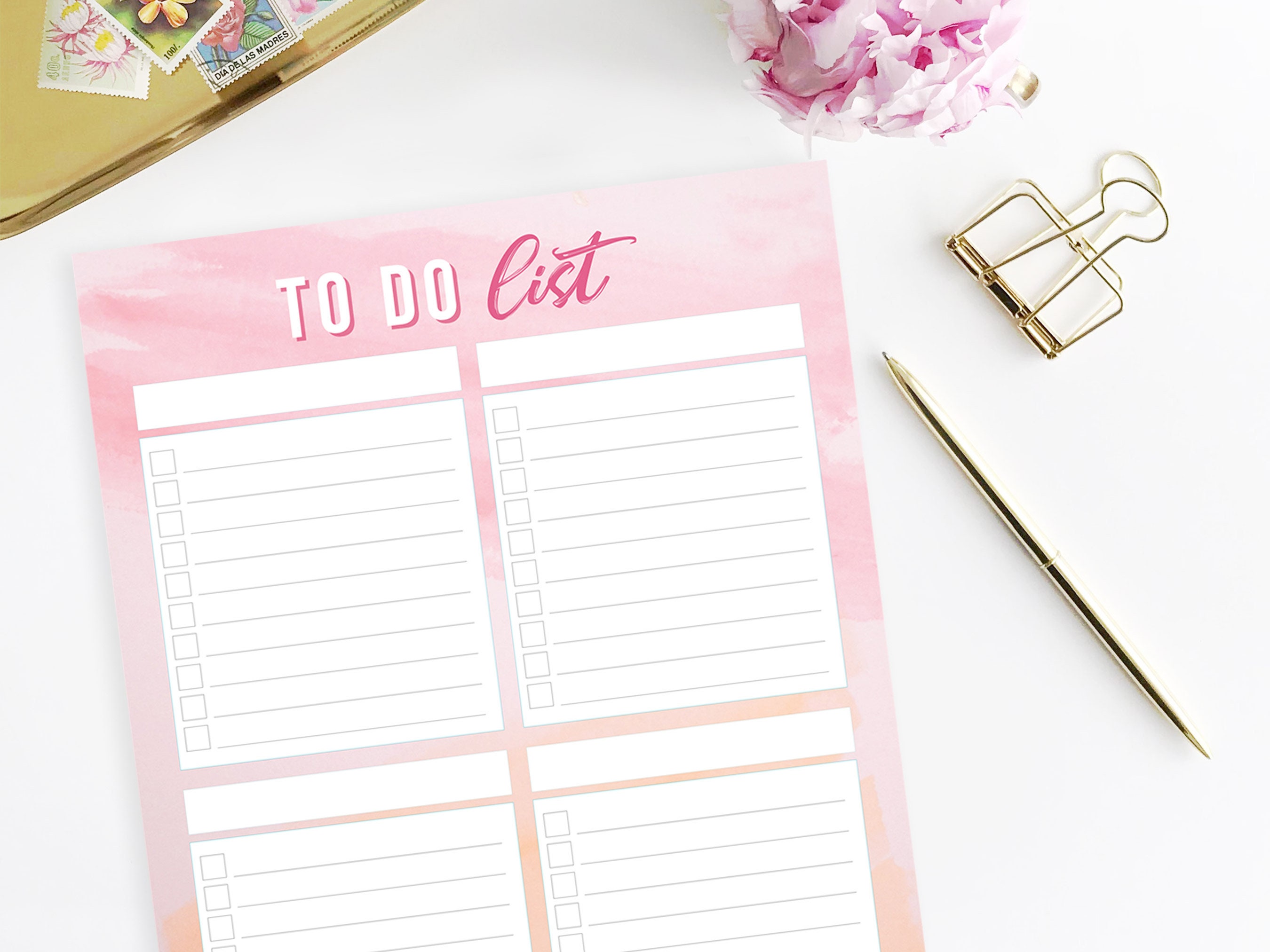 To Do List Planner Printable Quadrant to Do List Task - Etsy