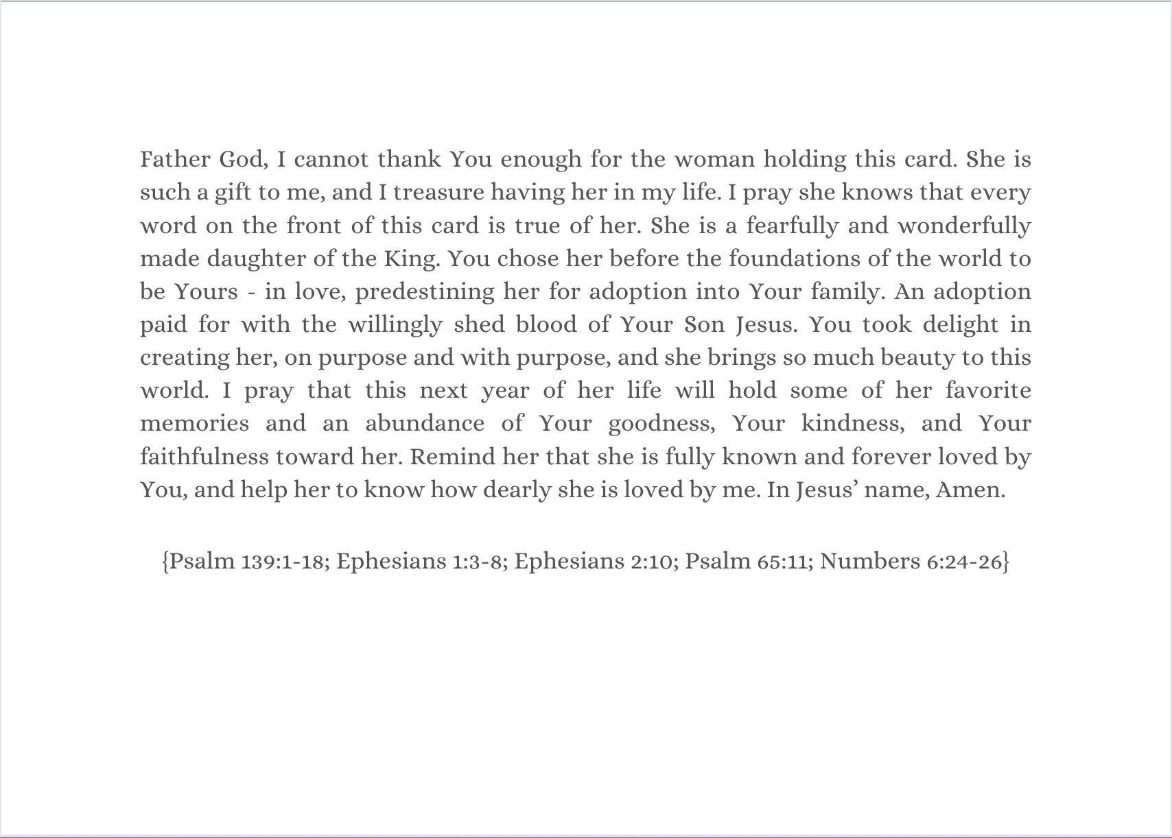 Happy Birthday, Christian Birthday Card for Women, Prewritten Prayer ...