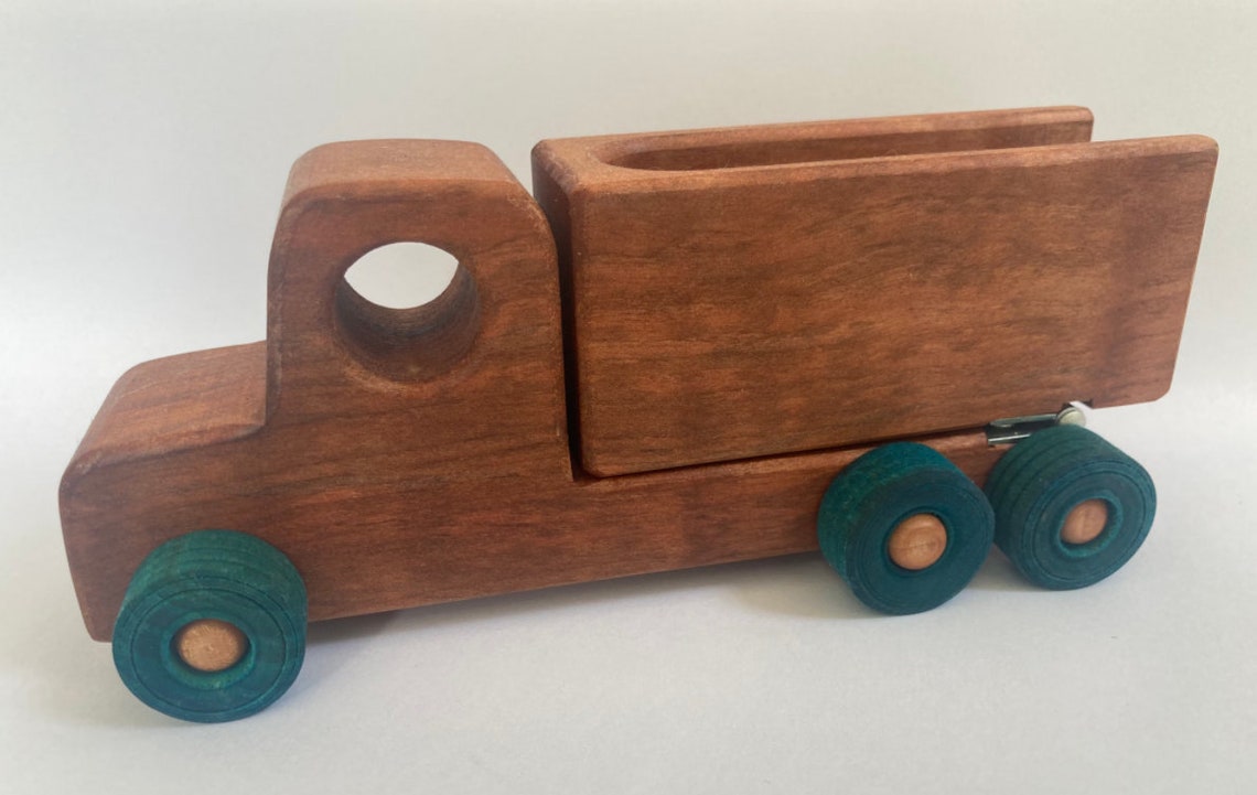 Handmade Wooden Toy Tip-truck - Etsy
