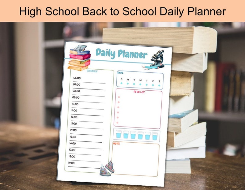 High School Back to School Daily To-do Page, Homeschool To-do List ...