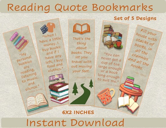 Reading Quotes For Kids Bookmarks