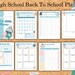 High School Back to School Weekly Planner, Study Tracker, Daily ...