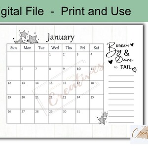 Motivational Quotes 2025 Monthly Calendar, Landscape 8.5X11 Calendar ...