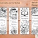 Reading Coloring Bookmarks for Kids and Adults, Animals Printable ...