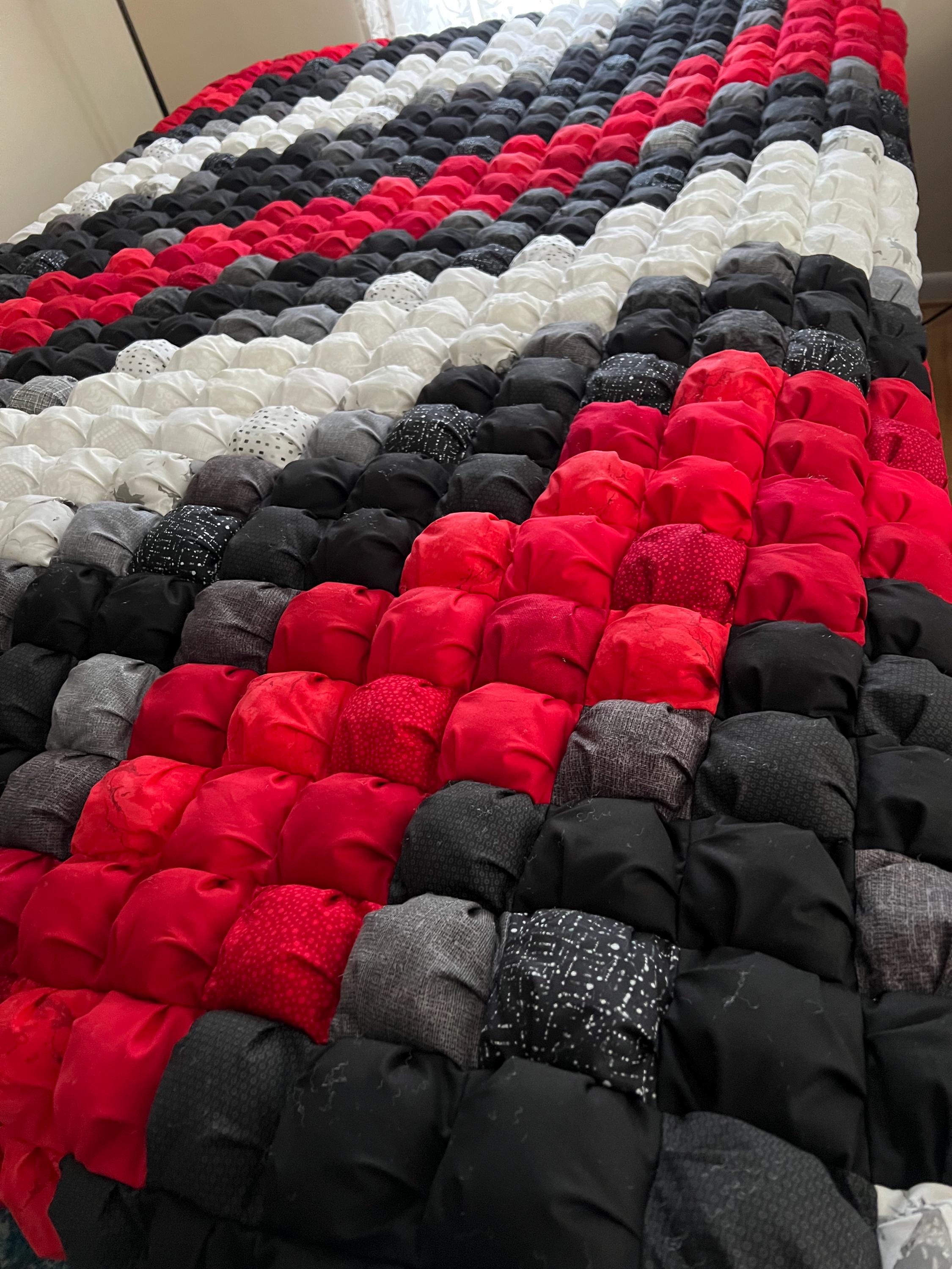 Choose Your Color Palette Variegated Puff Quilt - Twin Comforter ...