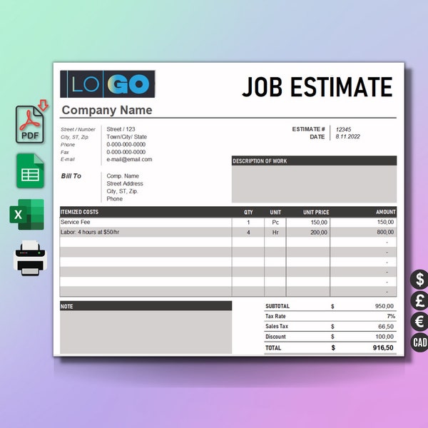 Job Proposal Template - Etsy