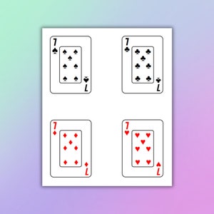 Printable Pokeno Cards 52 Unique, Printable Cards, Instant Download ...