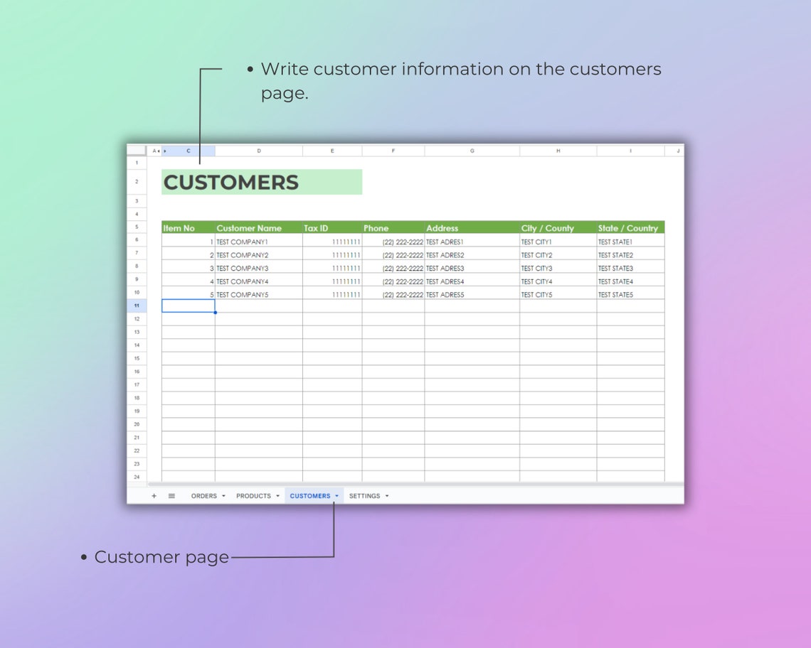 Order Tracker Microsoft Excel Template, Small Business Spreadsheet ...