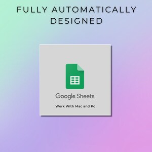 Habit Tracker Spreadsheet for Google Sheets, Daily, Weekly Planner ...