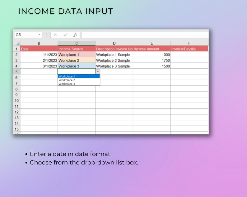 Monthly and Weekly Budget Spreadsheet, Excel and Google Template ...