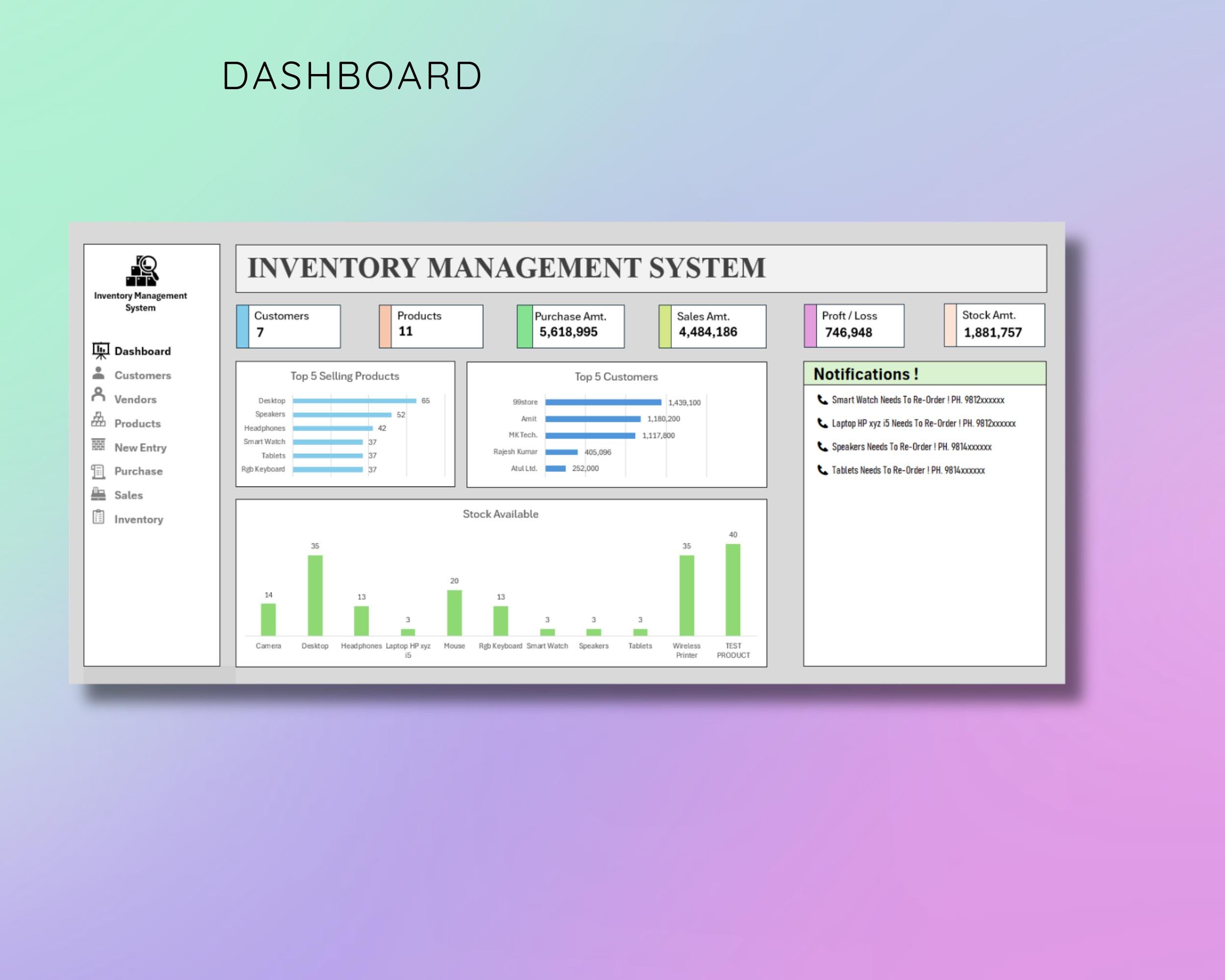 Excel Inventory Management System | Automated Stock Tracking ...