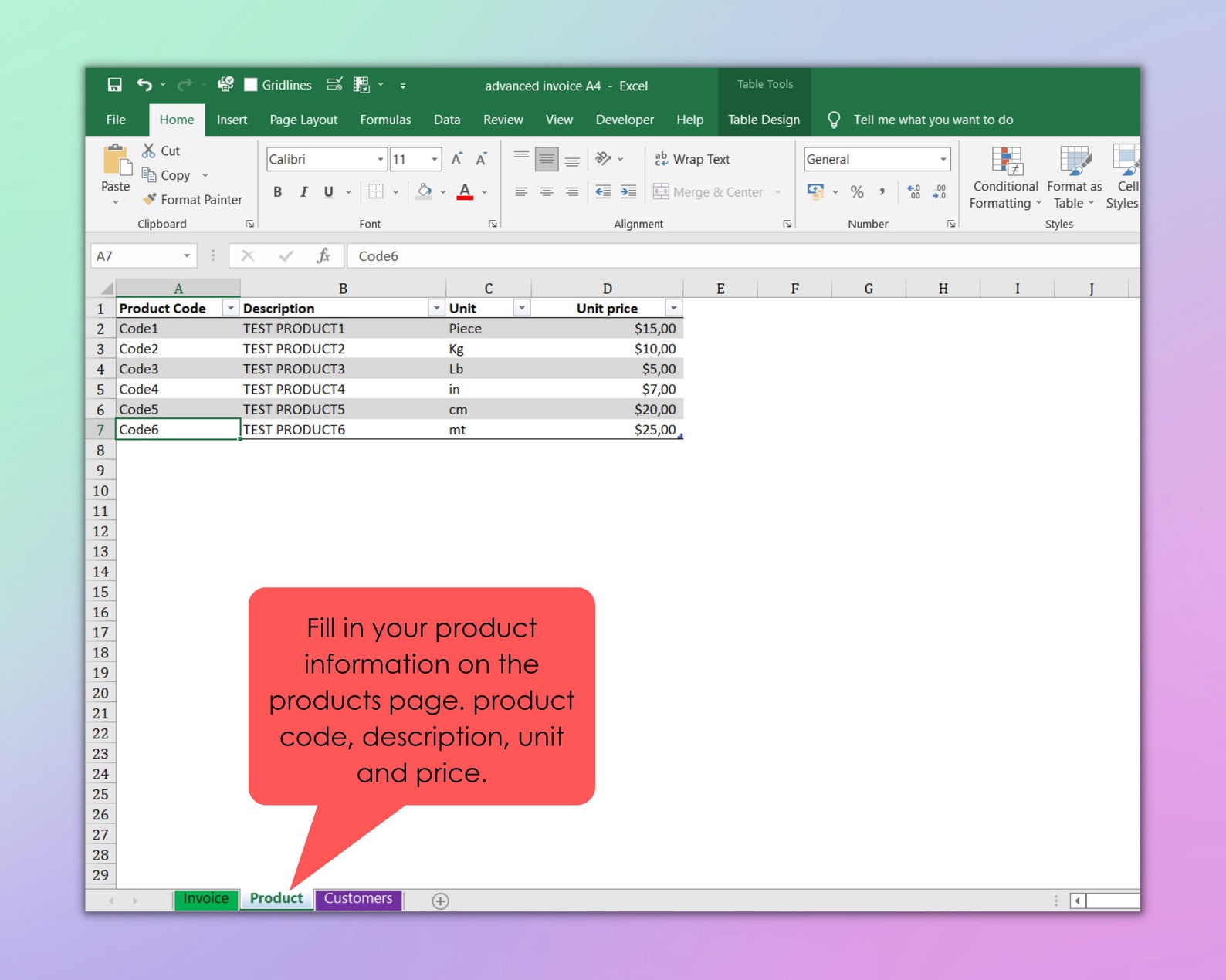 Advanced Invoice and Quotation Template, Selected From Customers and ...