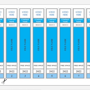 Printable Folder Back Labels: Excel & Google Sheets Template (A4/US ...