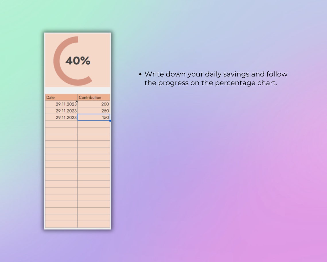 Savings Tracker, Google Sheets Budget Planner, Budget Template, Budget ...