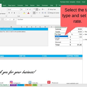 Advanced Purchase Order Form Template Google Sheets MS - Etsy