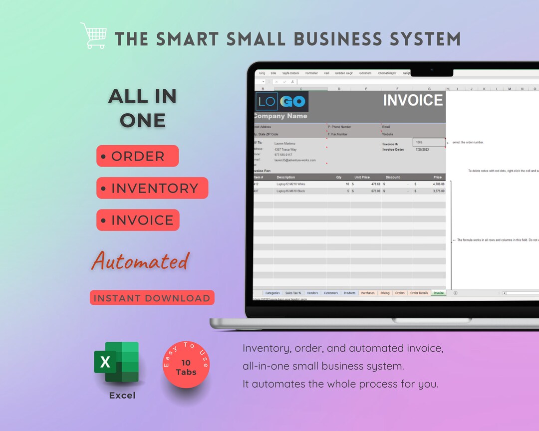 The Smart Small Business System, Automated Invoice, Order, Inventory ...