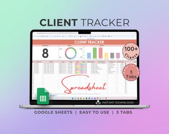 Lead Tracker Google Sheets Client Tracker Template Client Management Lead Sales Tracker Small ...
