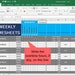 Weekly Time Employee Chart, Employee Work Schedule, Staff Planner ...