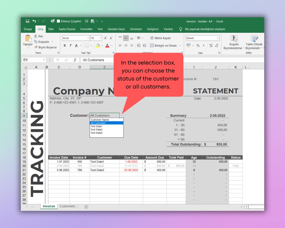 Invoice Tracker Easy to Use for Small Business Google Sheets - Etsy