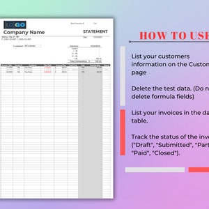 Invoice Tracker Easy to Use for Small Business, Google Sheets ...