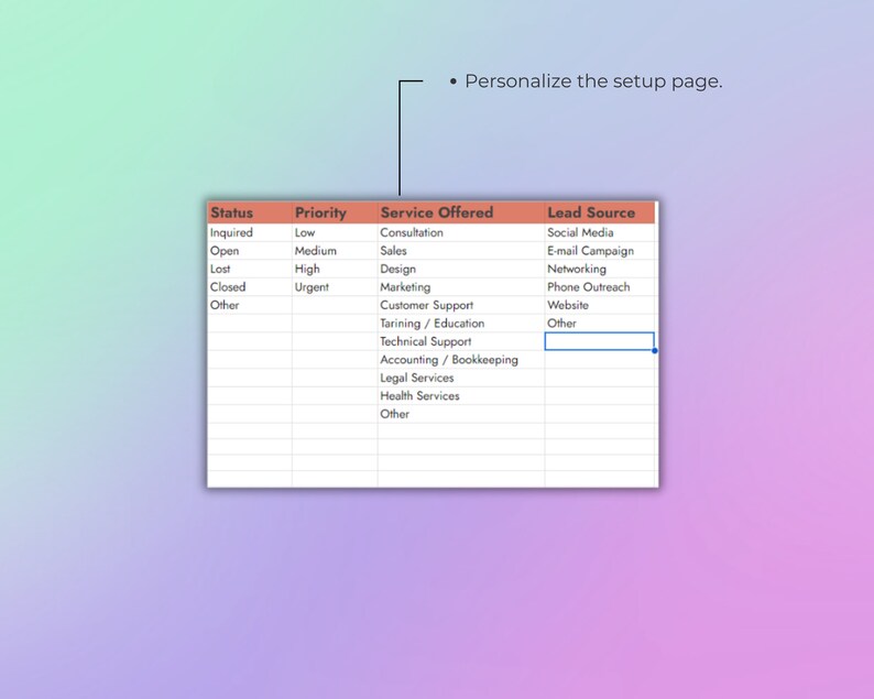Client Tracker Google Sheets Template: Small Business Customer ...