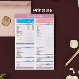 Wedding Planner Budget Spreadsheet, Wedding Timeline Budget, Excel ...