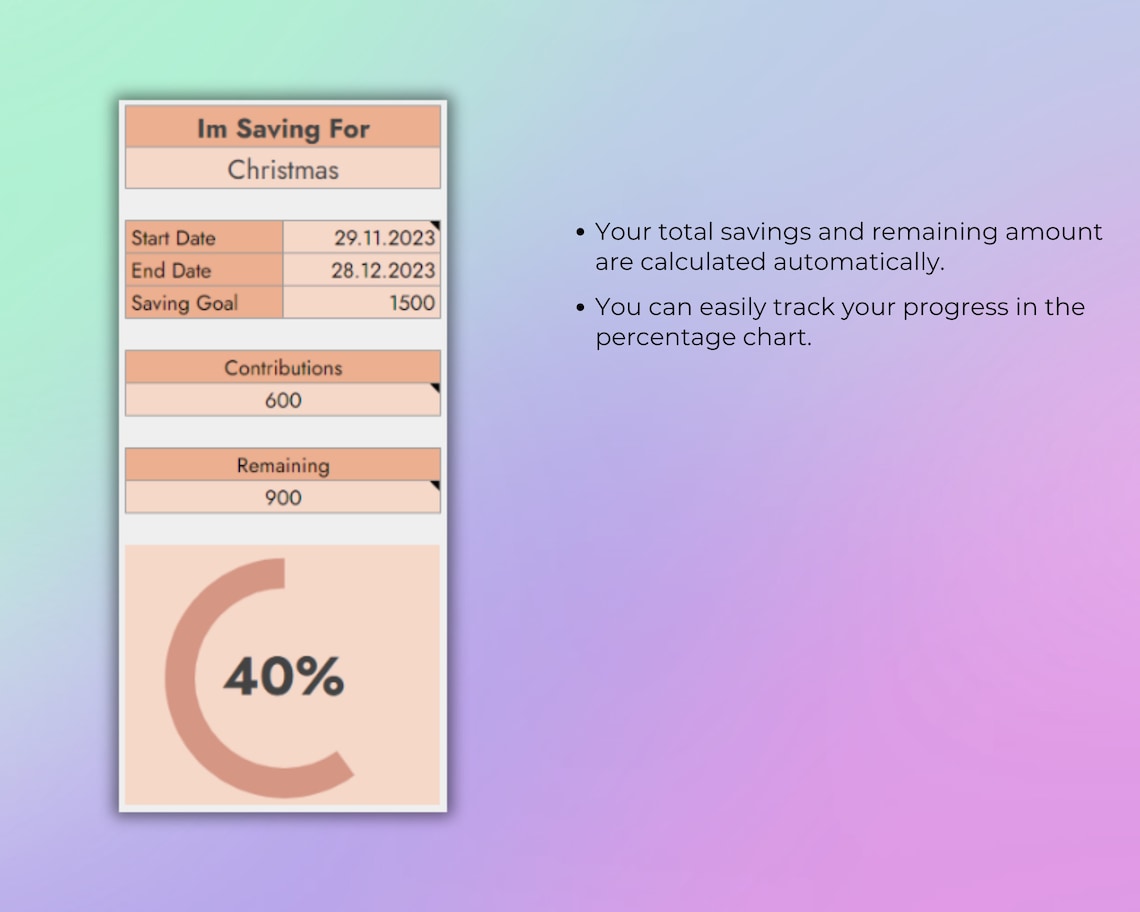 Savings Tracker, Google Sheets Budget Planner, Budget Template, Budget ...