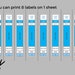 Printable Folder Back Labels: Excel & Google Sheets Template (digital ...