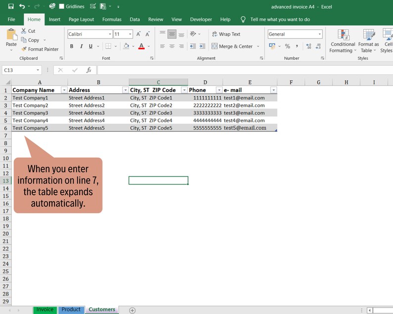 Advanced Invoice and Quotation Template Selected From - Etsy