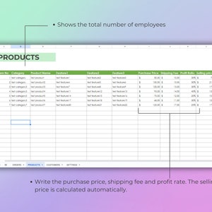Order Tracker Microsoft Excel Template, Small Business Spreadsheet ...