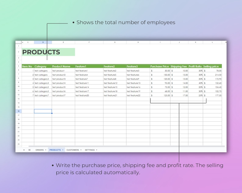 Order Tracker Microsoft Excel Template, Small Business Spreadsheet ...