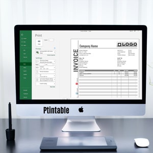 Invoice Template Excel and Google Sheets Easy Invoice - Etsy