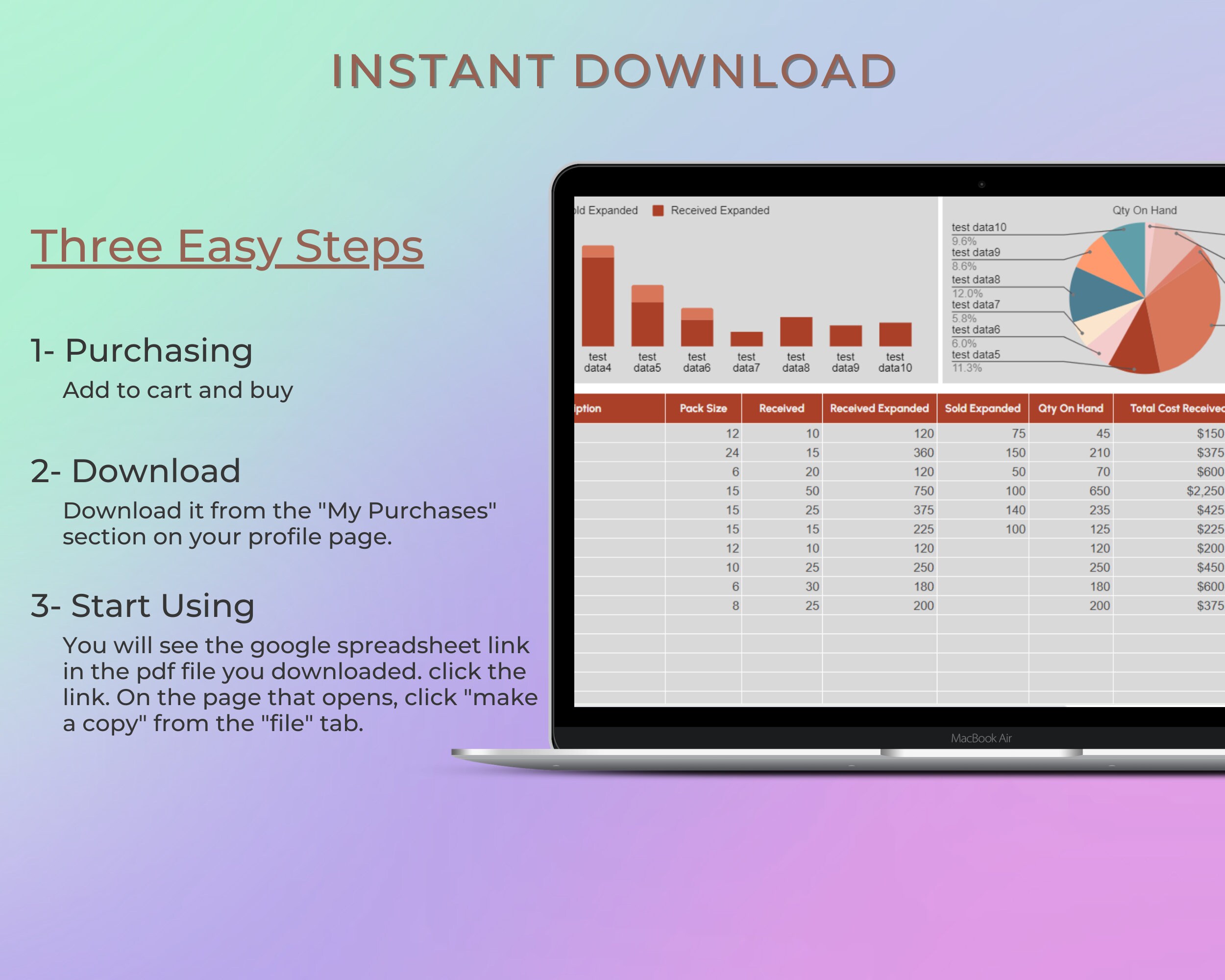 Inventory Tracker Inventory List Inventory Sheet Inventory - Etsy