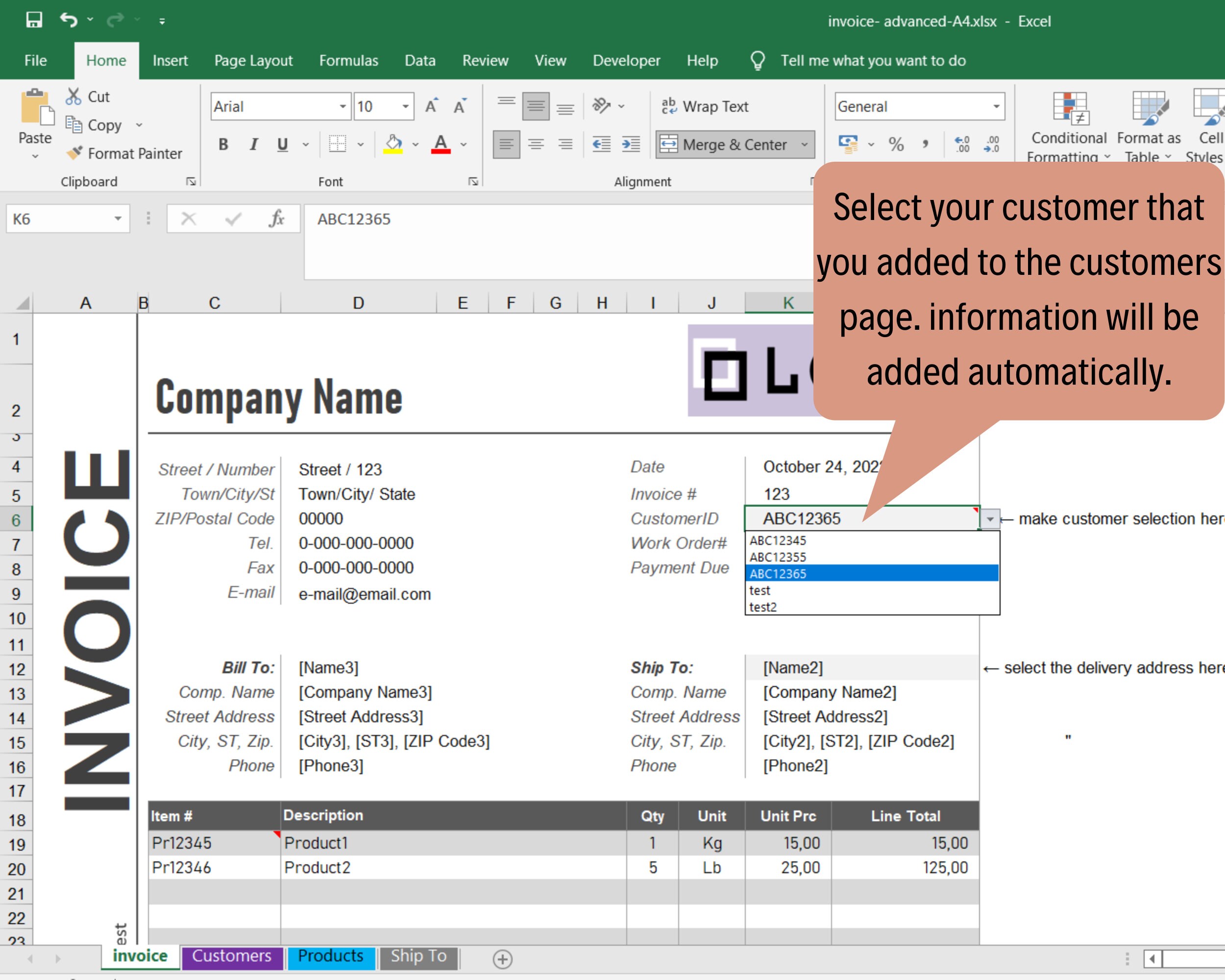 Advanced Invoice and Quotation Template Selected From - Etsy