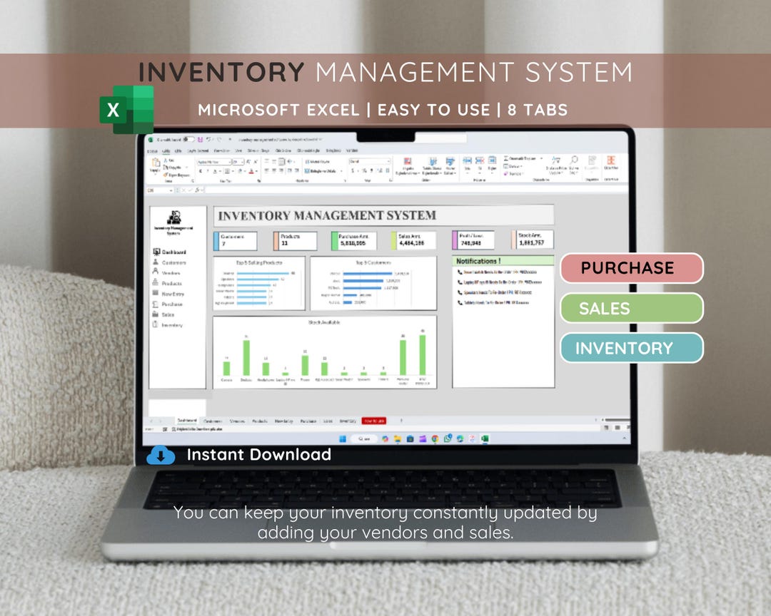 Excel Inventory Management System | Automated Stock Tracking ...
