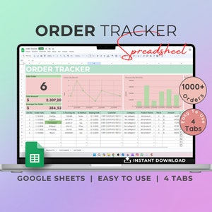 Order Tracker Google Sheets Template, Small Business Spreadsheet ...