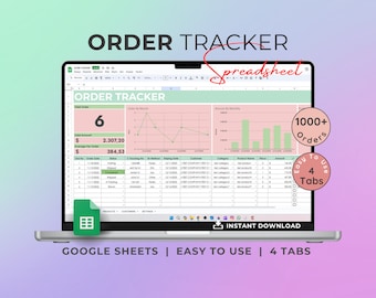Business Order Tracker Template/ Google Sheets Tracker/ Monthly Order ...